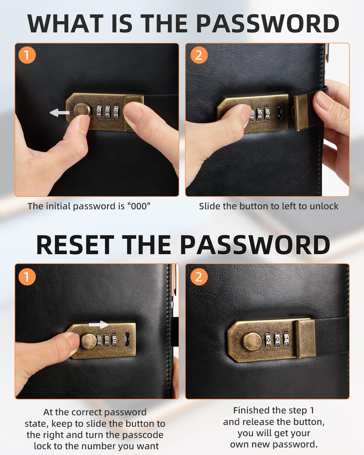 Nicpro Diary with Lock, A5 PU Leather Journal with Lock, Metal Pen, 26