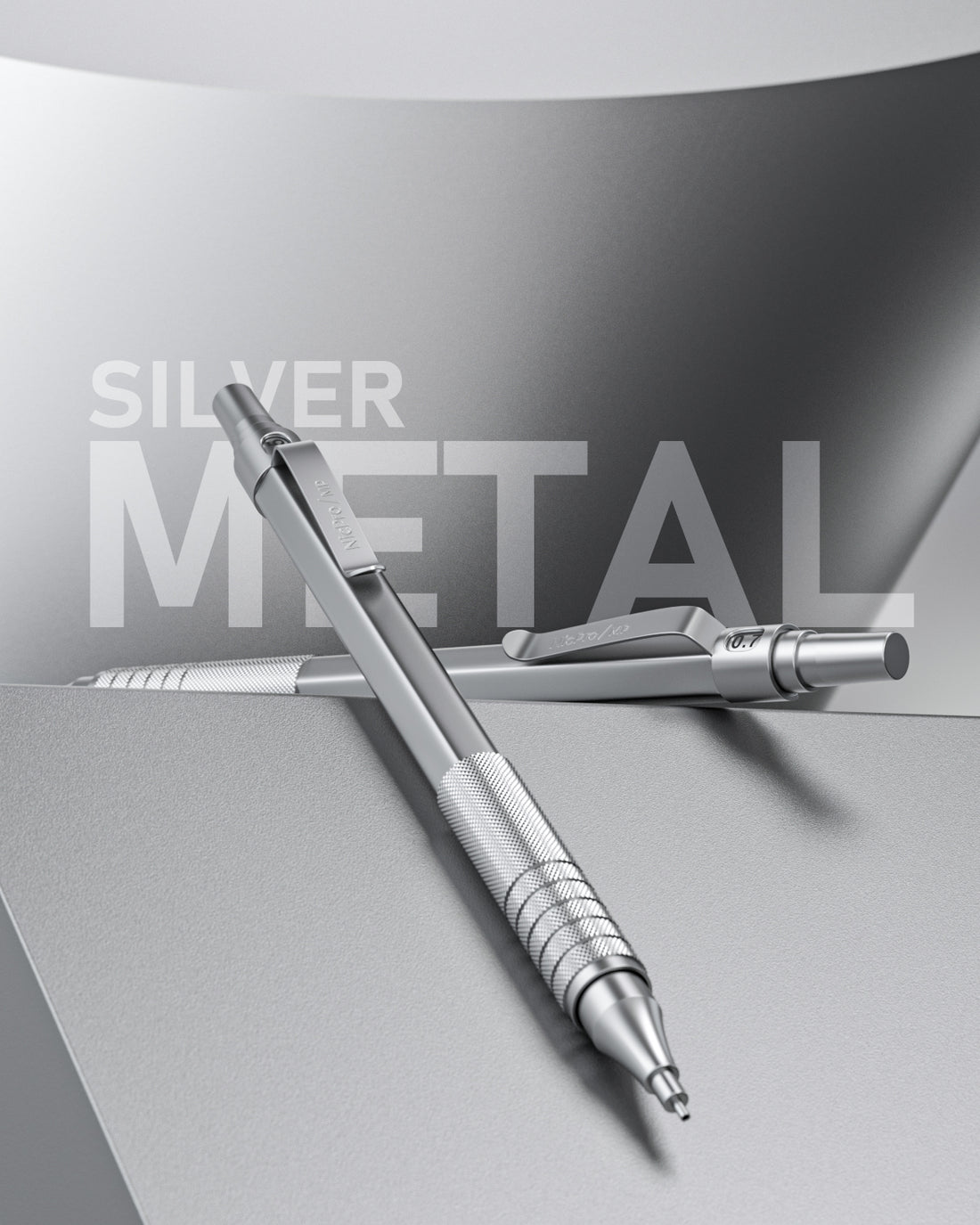 Nicpro Mechanical Pencils Set, Metal Automatic Drafting Pencil 0.5 mm
