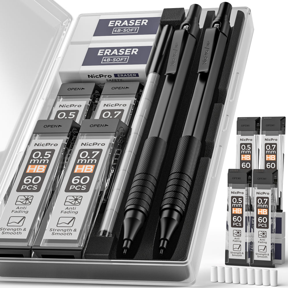 Metal Mechanical Pencil Set